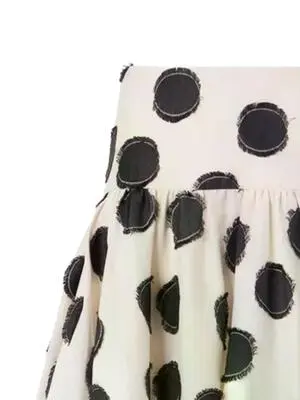 Akris Polka Dot Bubble Hem Mini Skirt