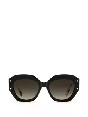 Carolina Herrera Square Frame Sunglasses With Gradient Lenses - Black