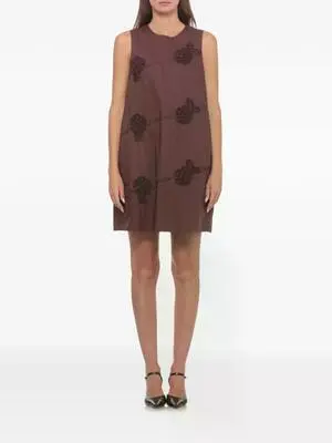 Marella Barca Embossed-flower Mini Dress