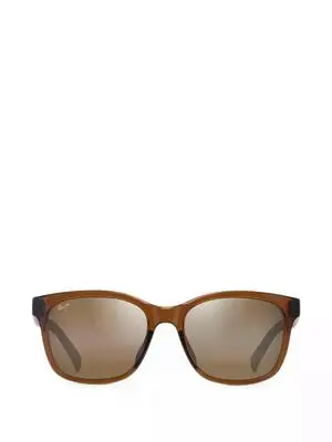 Maui Jim Welo Square Frame Sunglasses - Brown