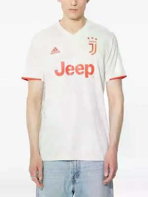 Adidas Juventus Logo Print V-neck T-shirt