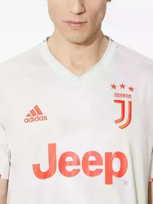 Adidas Juventus Logo Print V-neck T-shirt