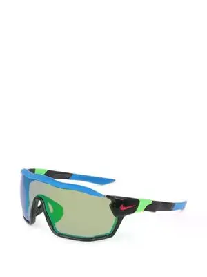 Nike Rush Geometric-frame Sunglasses - Black