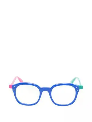 MASAHIRO MARUYAMA Geometric Frame Eyeglasses - Blue