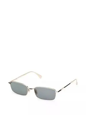Max Mara Rectangular Frame Sunglasses - Gold