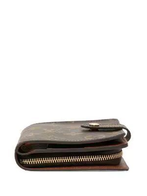 LOUIS VUITTON 2001 Monogram Bifold Compact Wallet Small Wallets - Brown