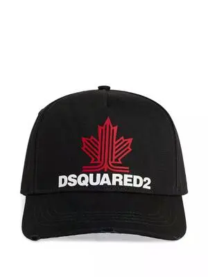 Dsquared2 Baseball Cap With Distressed Details - Black