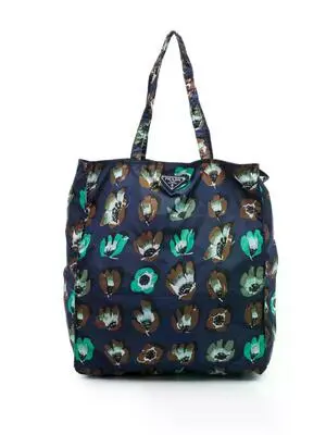 Prada Printed Nylon Tote Bag