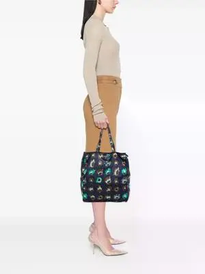 Prada Printed Nylon Tote Bag