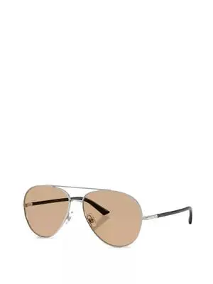 JIMMY CHOO Tone Pilot Frame Sunglasses - Silver