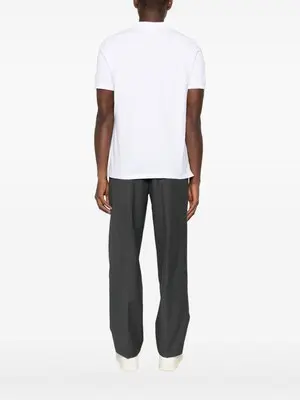 Maison Kitsuné Fox Head Cotton Polo Shirt - White