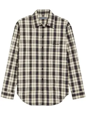 Balenciaga Checked Shirt - White