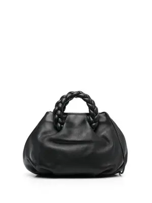 Hereu Bombon Braided Leather Handbag