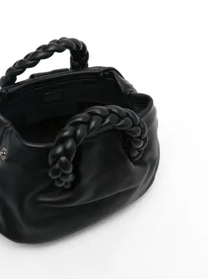 Hereu Bombon Braided Leather Handbag