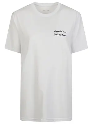 TESSABIT PRIVATE LABEL Lago Di Como Stole My Heart T-shirt - White