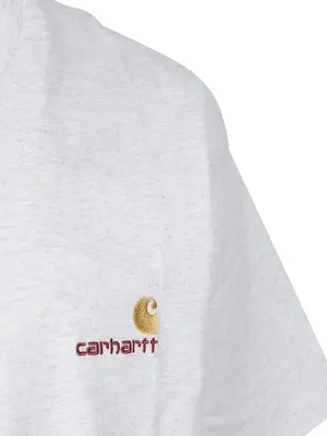 Carhartt Work In Progress T-shirt Scritta Americana - Grey