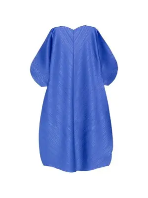Issey Miyake Pleated Long Dress - Sky Blue
