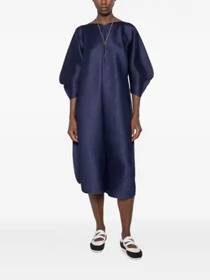 Issey Miyake Pleated Long Dress