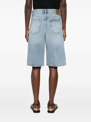 TOTEME Denim Cotton Bermuda Shorts