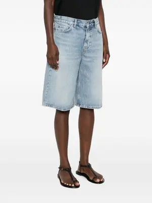 TOTEME Denim Cotton Bermuda Shorts
