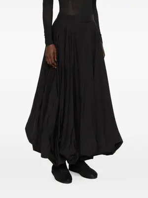 Y3 Long Nylon Skirt With Striped Detailing