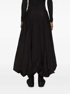 Y3 Long Nylon Skirt With Striped Detailing