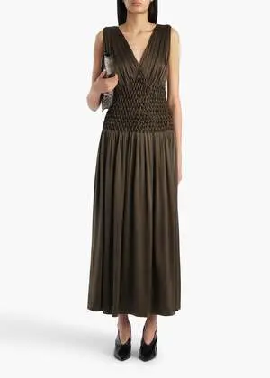 Khaite Nola Dress In Silk