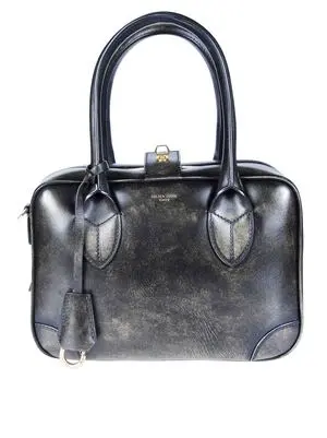 GOLDEN GOOSE GOLDEN GOOSE Vintage Mini Handbag With Gold Metal Details Nero