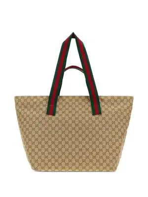 Gucci Monogram Tote Bag - Sand
