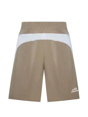 Balenciaga Paneled Logo Print Shorts