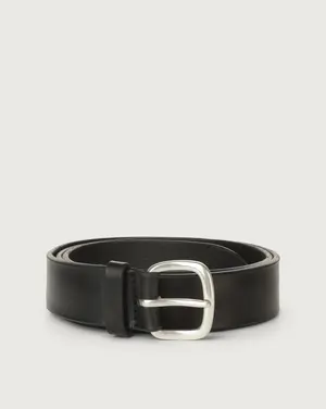 Orciani Classic Leather Belt - Nero
