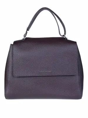 Orciani Soft Media Shoulder Bag - Bordeaux