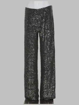 P.a.r.o.s.h Embellished Straight-leg Trousers - Grey