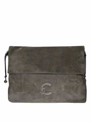COCCINELLE Lidia Mini Suede Shoulder Bag - Grigio
