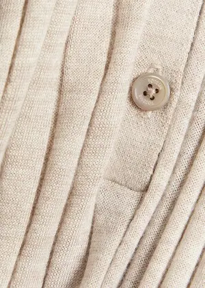 TOTEME Ribbed Cashmere-blend Polo Top