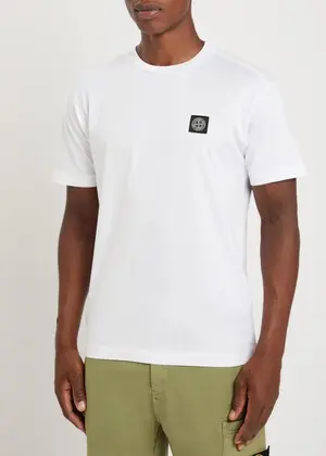 Stone Island Compass Logo Cotton T-shirt