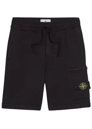 Stone Island Cotton Logo Shorts