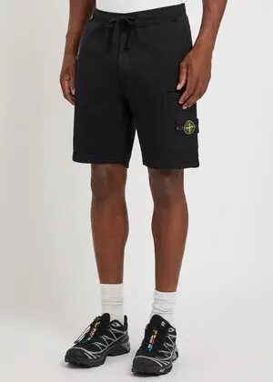 Stone Island Cotton Logo Shorts