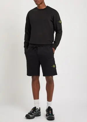 Stone Island Cotton Logo Shorts