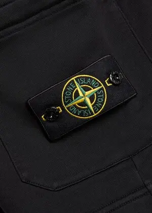 Stone Island Cotton Logo Shorts