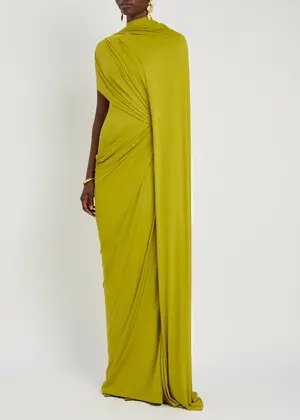 DEME Daphne Draped Stretch-jersey Gown