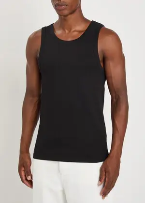 WON HUNDRED Ribbed Stretch-cotton Tank Top