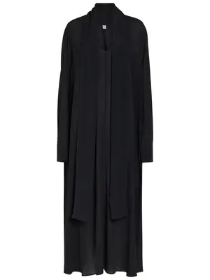 TOTEME Chiffon Maxi Dress With Scarf Detail