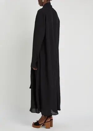 TOTEME Chiffon Maxi Dress With Scarf Detail