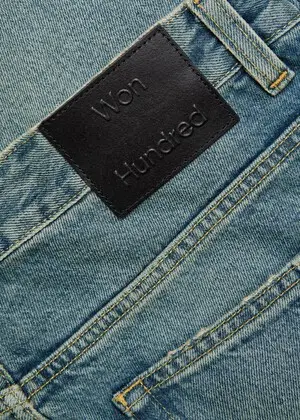 WON HUNDRED Kayce Straight Leg Denim Shorts