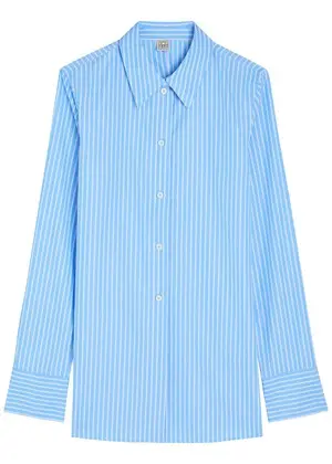TOTEME Striped Cotton-poplin Shirt