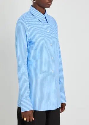 TOTEME Striped Cotton-poplin Shirt