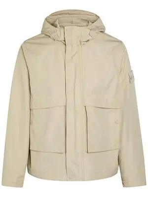 Stone Island Ghost Hooded Cotton-poplin Parka
