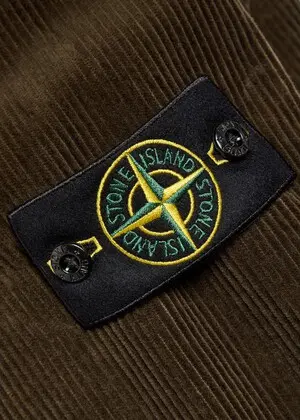 Stone Island Logo Corduroy Overshirt