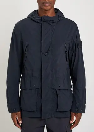 Stone Island Ghost Hooded Nylon Parka Jacket